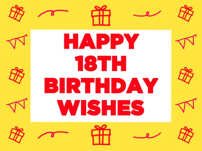 Happy 18th Birthday Wishes and Quotes | Giftsedge