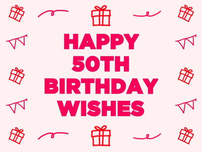 Happy 50th Birthday Wishes and Quotes | Giftsedge